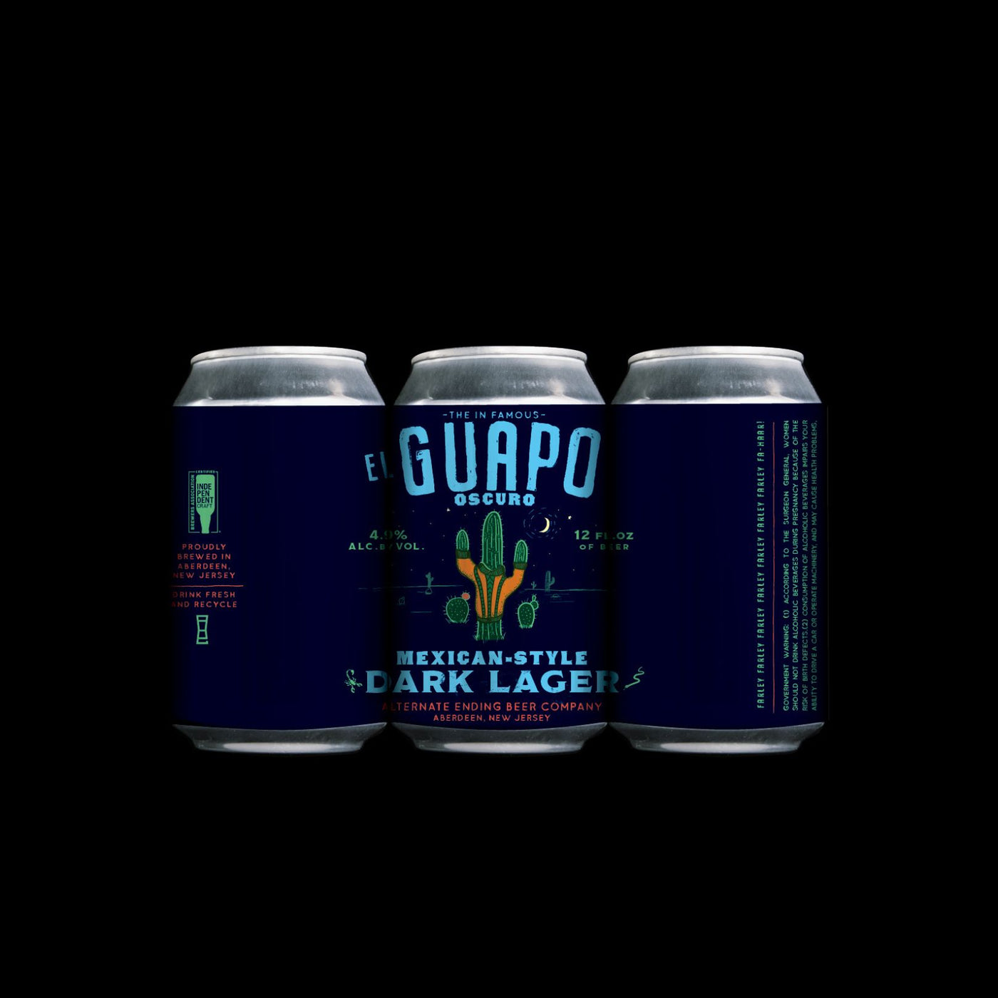 Alternate Ending Beer Co. Mexican-Style Dark Lager 4.9% El Guapo Oscuro