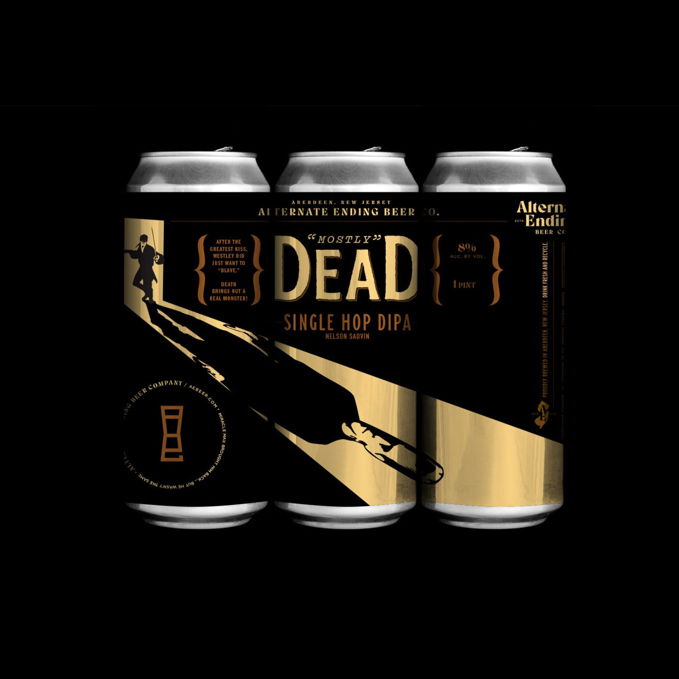Alternate Ending Beer Co. Single Hop DIPA MOSTLY DEAD 8% ABV