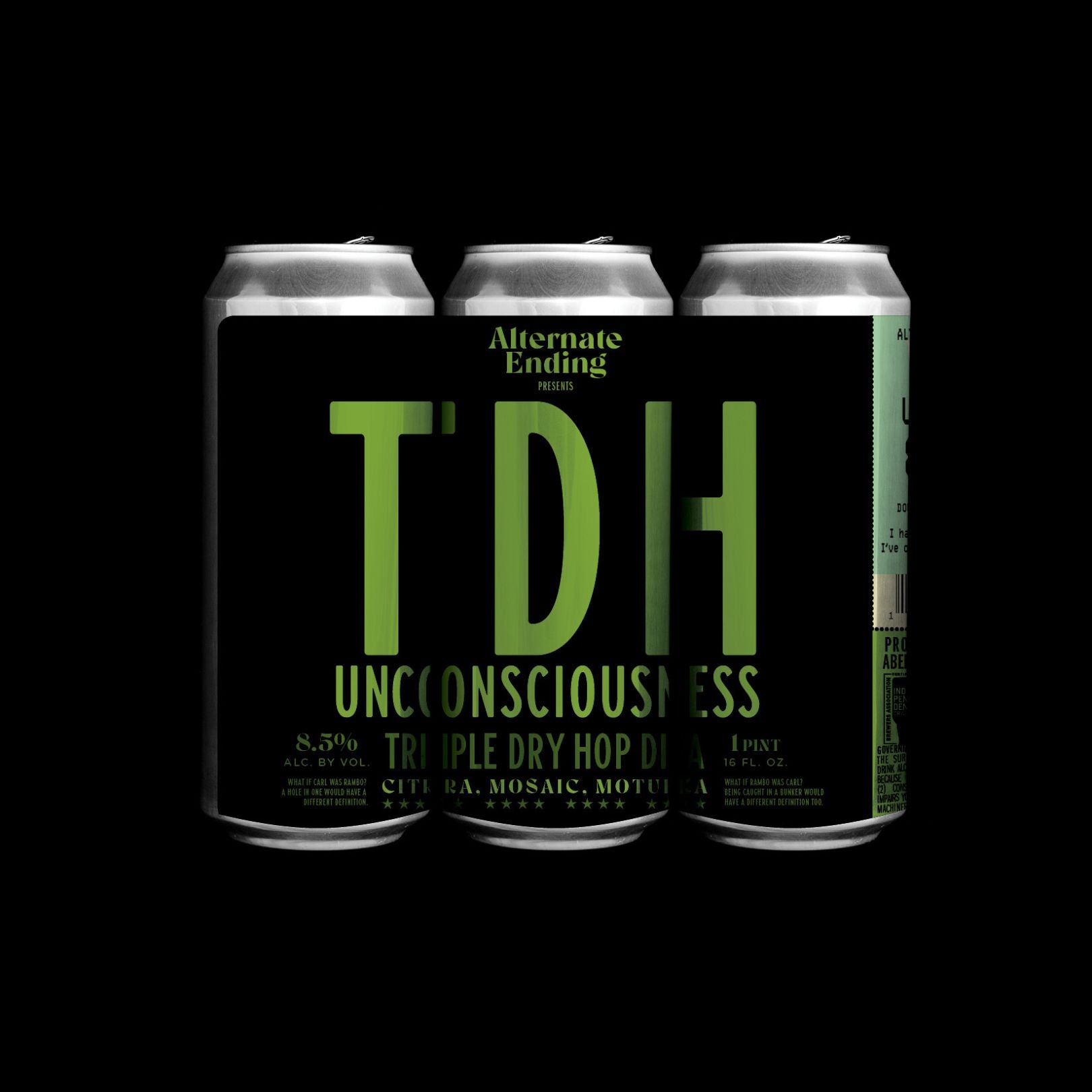 Alternate Ending Beer Co. Triple Dry Hop IPA 8.5% TDH Unconsciousness