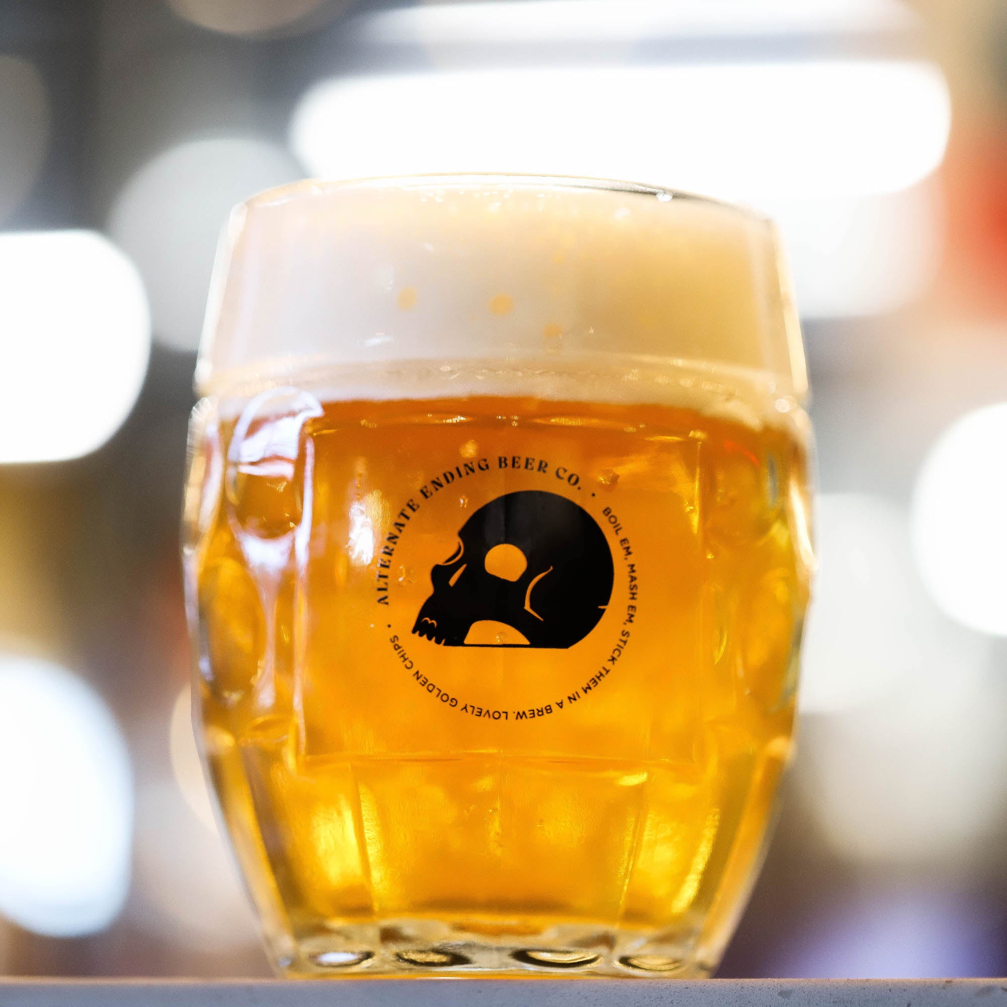 Alternate Ending Beer Co. Willy's Gold Dimple Mug