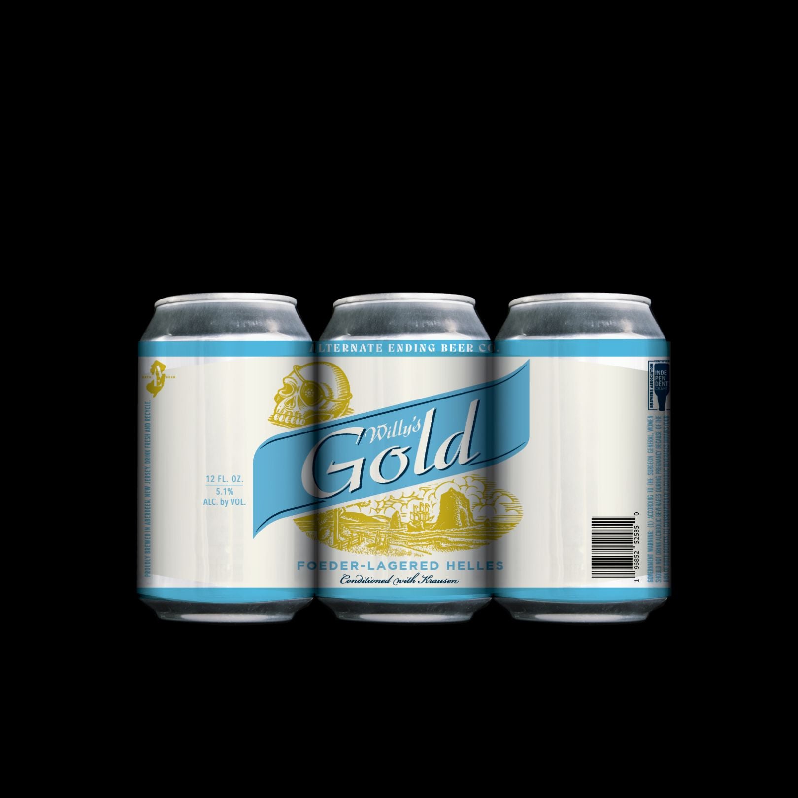 Willy's Gold Foeder-Lagered Helles Lager 12oz – Alternate Ending Beer Co.